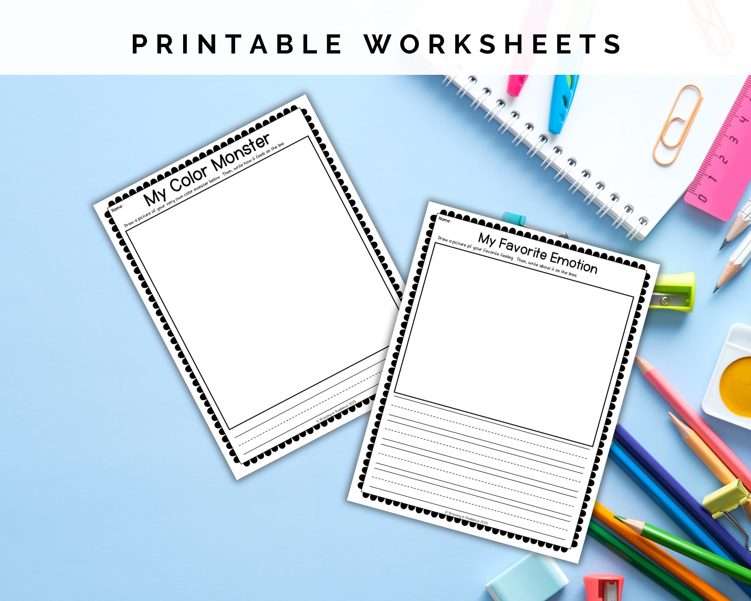 The Color Monster Emotions Lesson & Presentation K-2nd Elementary ...