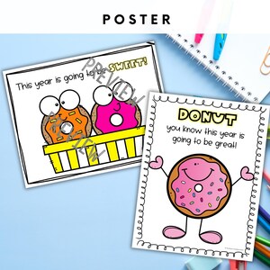 Donut Theme Back to School Activity Pack: Prek-3rd Grade (PDF Download ...