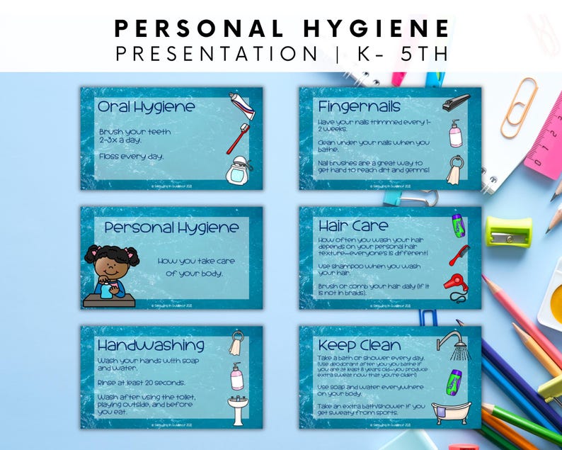 Personal Hygiene Lesson & Activity Bundle 3rd-5th Grade Elementary Low ...
