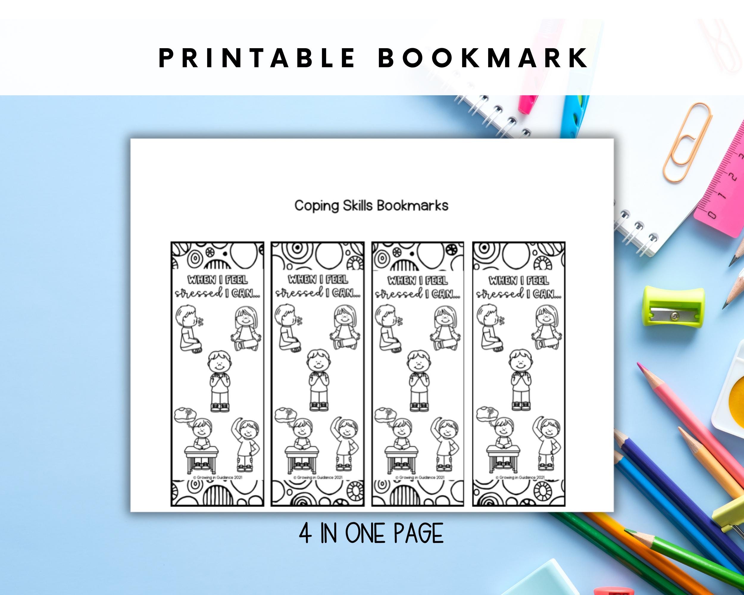 Coping Skills Brochure K-5th Grade Elementary Printable Stress ...