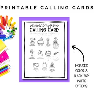 Personal Hygiene BINGO Game: Prek-2nd Grade Health Activity (PDF) - Etsy