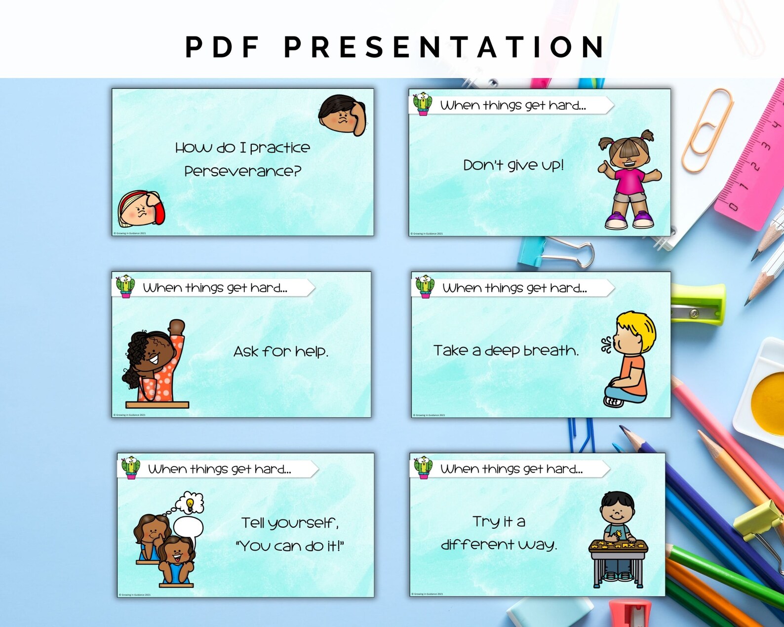 Perseverance Lesson & Presentation K-2nd Grade | No Prep Character ...