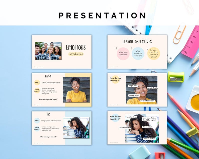 Intro to Emotions Lesson Middle School High School No Prep 6th-12th ...