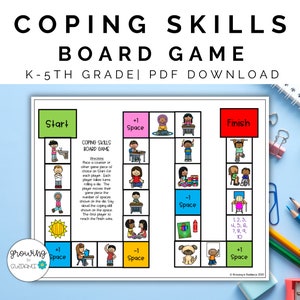 Coping Skills Board Game: K-5 Stress Management (digital Download) - Etsy