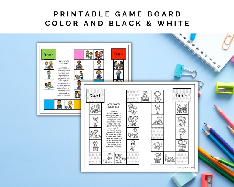 Good Choices Board Game: Classroom Management K-2 (digital Download) - Etsy
