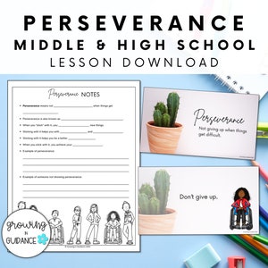 Perseverance Lesson & Presentation No Prep Middle School High School ...