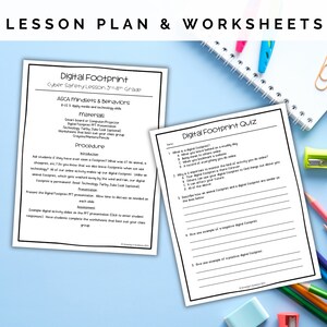 Digital Footprint | Cyber Safety Lesson & Presentation: 3rd-8th Grade ...