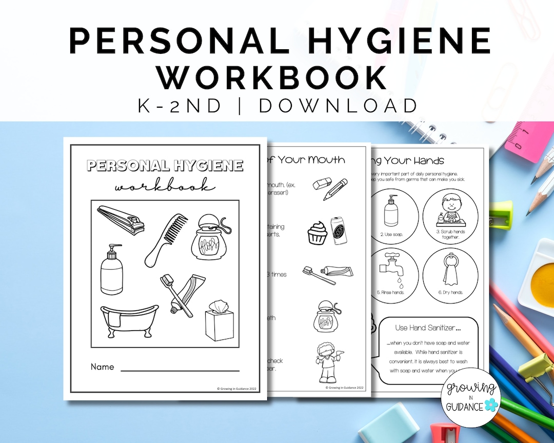 Personal Hygiene Workbook: K-2nd Grade Life Skills (digital Download ...