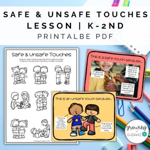 Safe and Unsafe Touches Lesson K-2nd Grade (digital Download) - Etsy