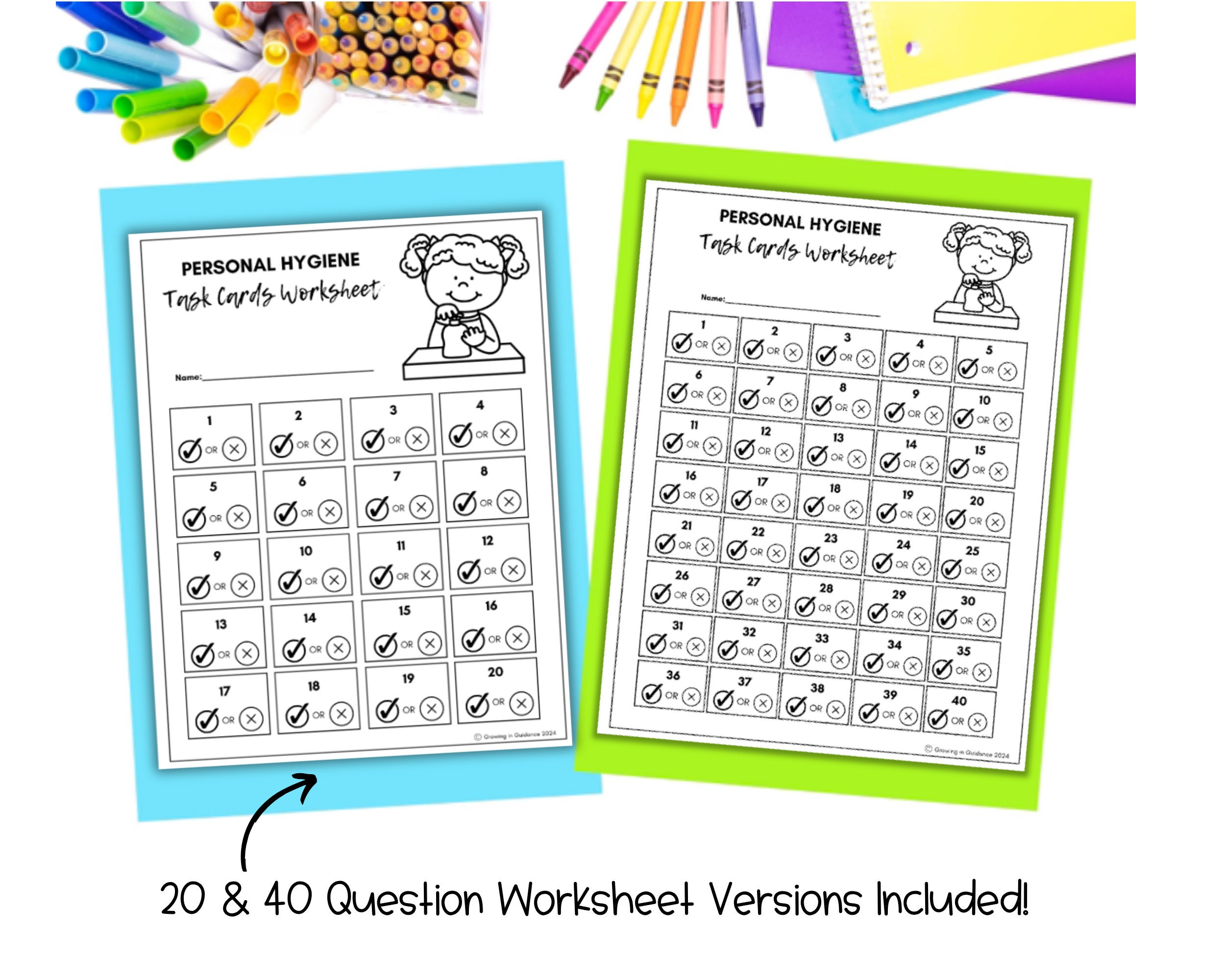 Personal Hygiene Task Cards 2nd-5th Grade | Printable & Digital ...