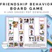 Friendship Behavior Board Game K-2nd Grade No Prep Social Skills ...