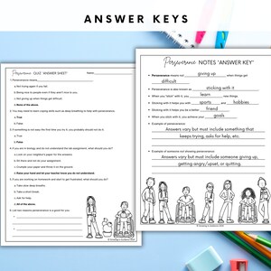 Perseverance Lesson & Activity Bundle Middle School High School No Prep ...