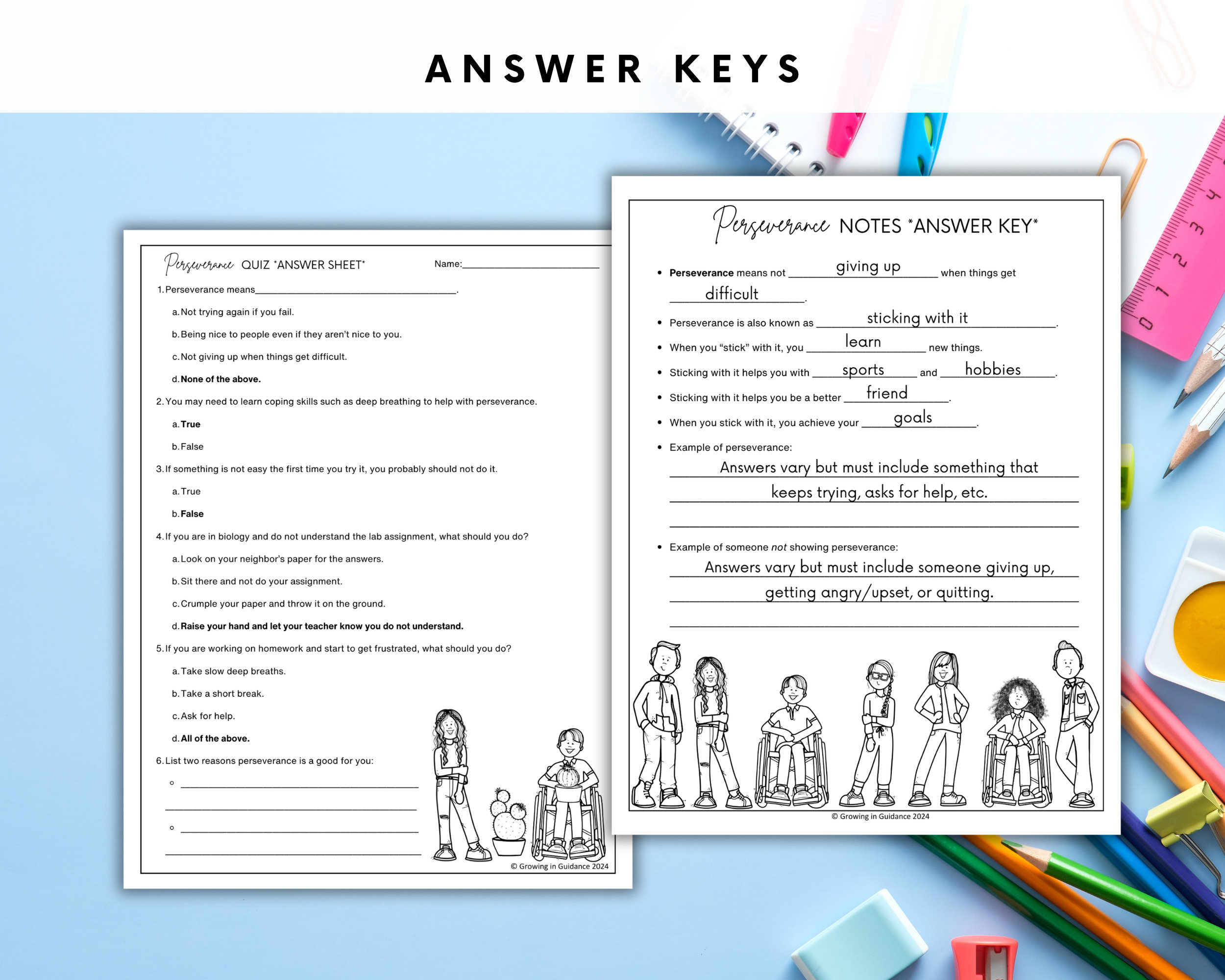 Perseverance Lesson & Activity Bundle Middle School High School No Prep ...