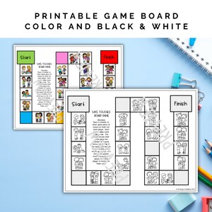 Safe & Unsafe Touches Board Game K-2nd Grade Personal Safety Activity ...