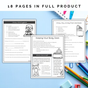 Personal Hygiene Workbook: Elementary School Health Activity (digital ...