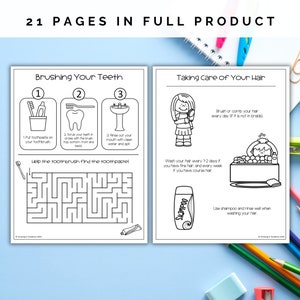 Personal Hygiene Workbook: K-2nd Grade Life Skills (digital Download ...