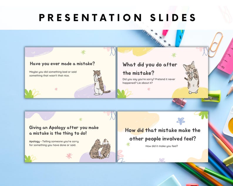 Apology Lesson: Social Skills Communication Resource (k-5th Grade ...