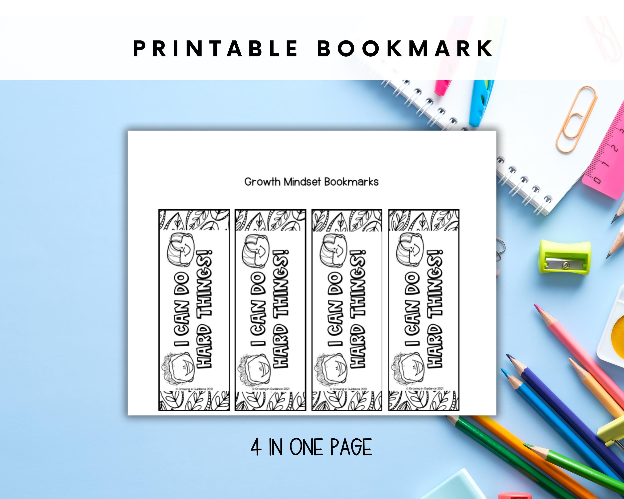 Growth Mindset Brochure K-5th Grade Perseverance Positive Attitude ...