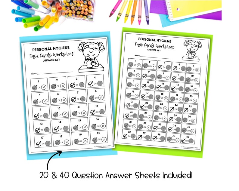 Personal Hygiene Task Cards 2nd-5th Grade | Printable & Digital ...