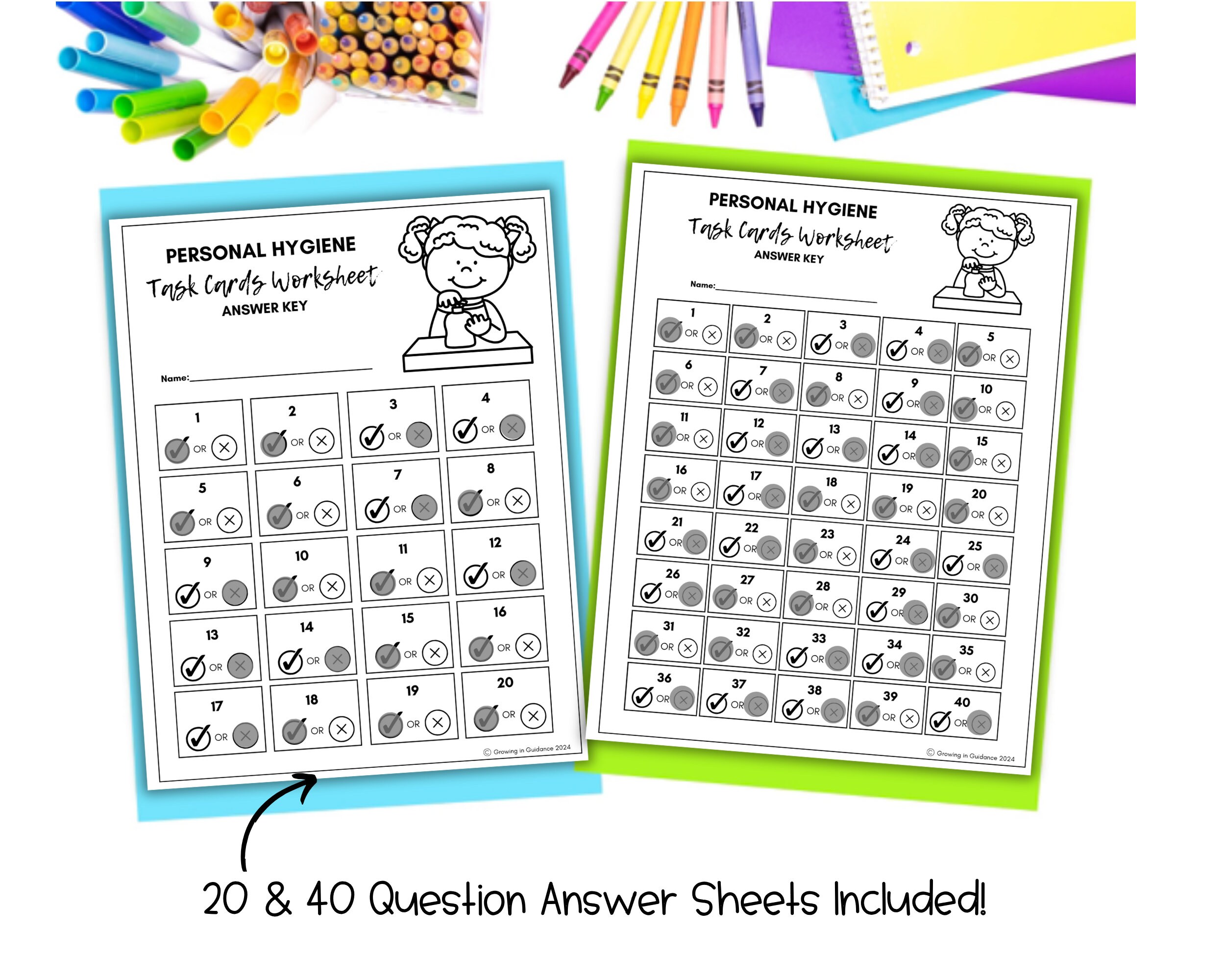 Personal Hygiene Task Cards 2nd-5th Grade | Printable & Digital ...