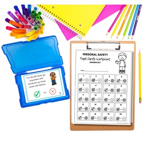 Personal Safety Task Cards 3rd-5th Grade | Printable and Digital Cards ...