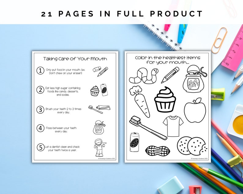 Personal Hygiene Workbook: K-2nd Grade Life Skills (digital Download ...