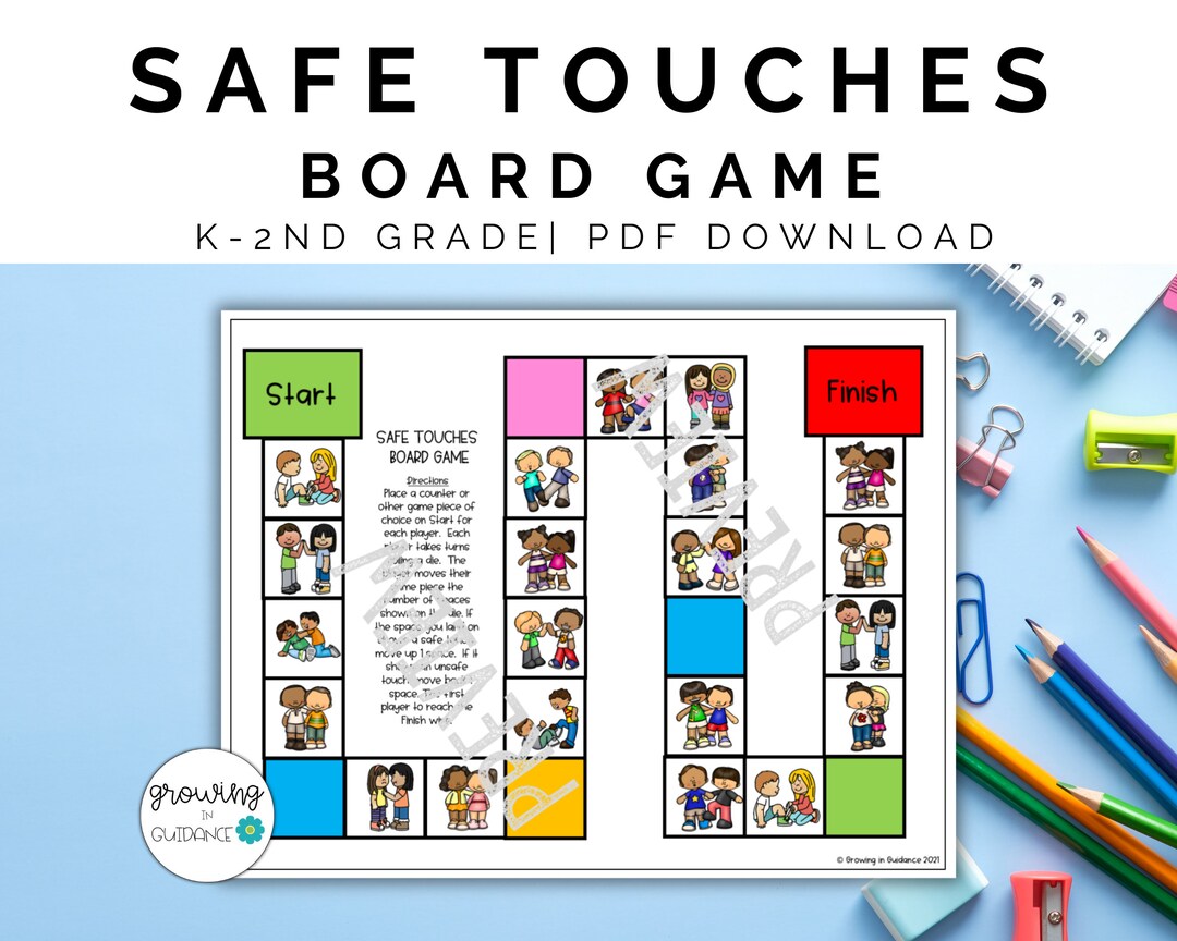 Safe & Unsafe Touches Board Game: Personal Safety (PDF Download) - Etsy