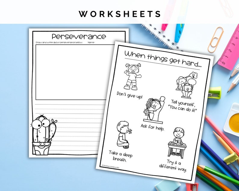 Perseverance Lesson & Presentation K-2nd Grade No Prep Character Lesson ...