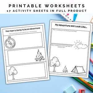 Back to School Activity Pack Camping Theme Prek-3rd Grade First Day of ...