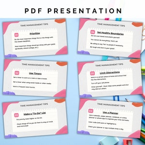Time Management Lesson & Presentation 6-12th Grade | School Counseling ...