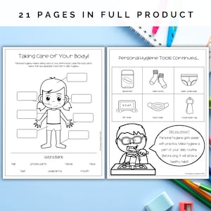 Personal Hygiene Workbook K-2nd Grade Worksheets Life Skills Health ...