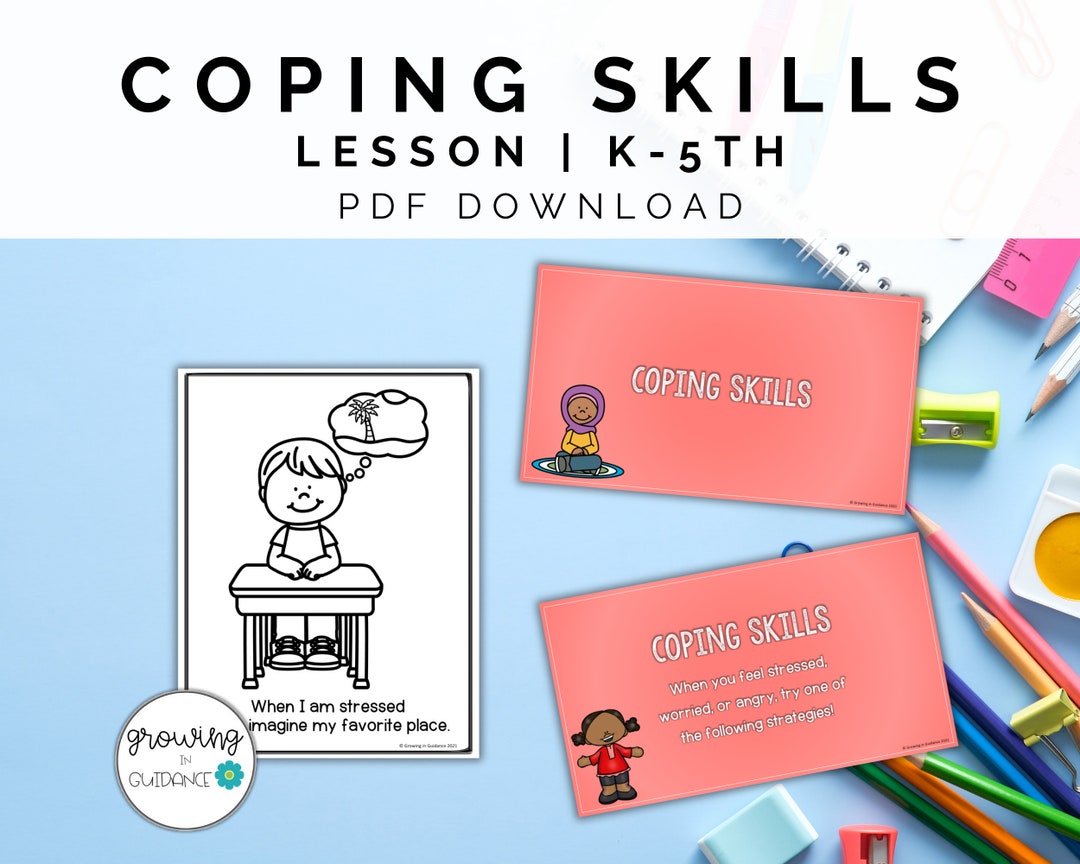 Coping Skills Lesson & Presentation K-5th Grade | Elementary School ...