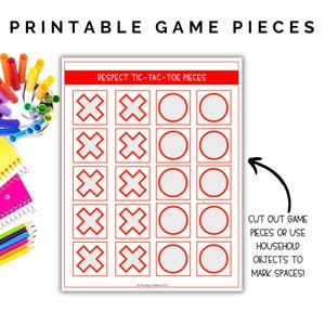 Respect Tic-tac-toe Game 3rd-5th Grade Character School Counseling ...