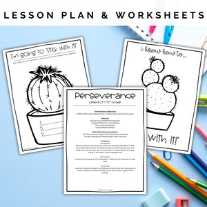Perseverance Lesson & Activity Bundle: Elementary School Counseling ...