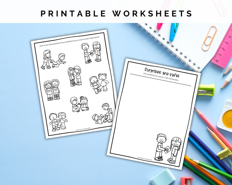 Surprises & Secrets Lesson Prek-2nd Grade | Personal Safety Lesson and ...