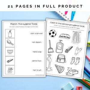 Personal Hygiene Workbook K-2nd Grade Worksheets Life Skills Health ...