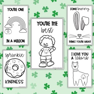 St. Patrick's Day Kindness Card Templates: K-5 Activity (digital ...