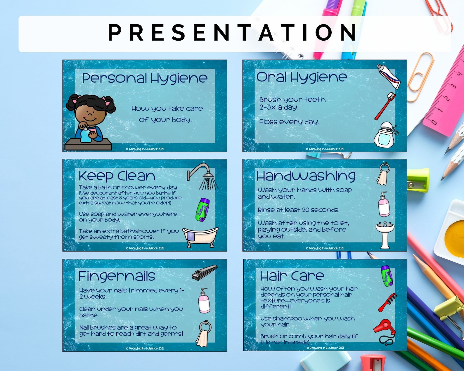 Personal Hygiene Lesson K-5th Grade | No Prep Lesson | Hygiene ...