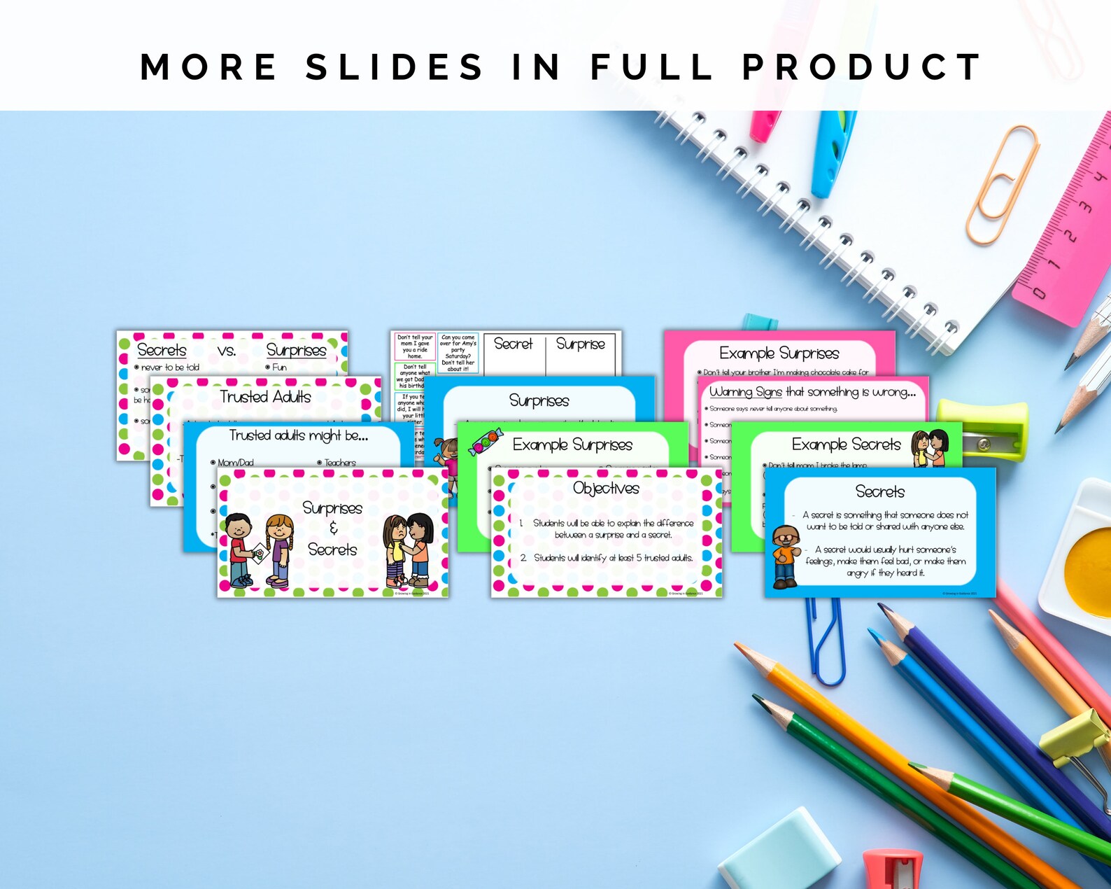 Personal Safety Lesson: Surprises & Secrets, Prek-2nd Grade (PDF) - Etsy