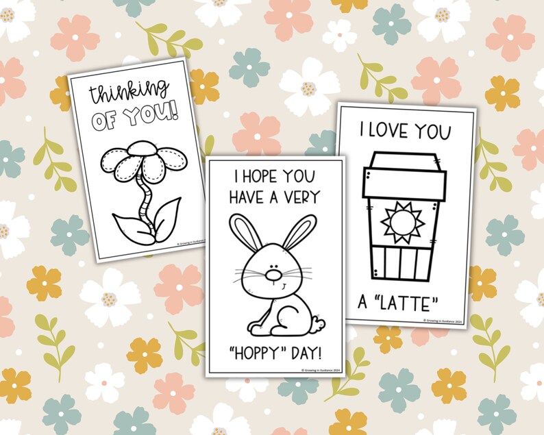 Spring Kindness Card Templates | Elementary Printable Kindness Activity ...