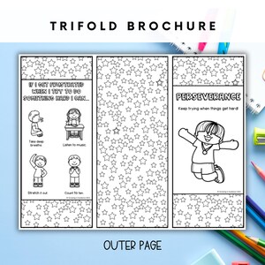 Perseverance Brochure K-2nd Grade Elementary Growth Mindset Character ...