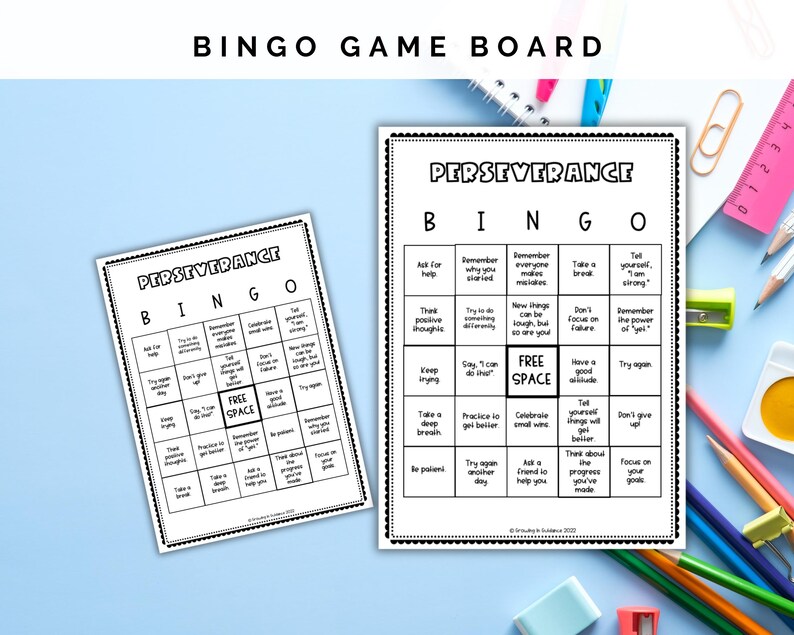 Perseverance Lesson & Activity Bundle: Elementary School Counseling ...