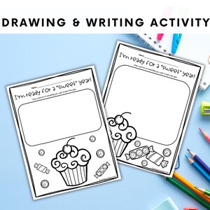 Back to School Activities: Sweet Theme Growth Mindset Worksheets (PDF ...