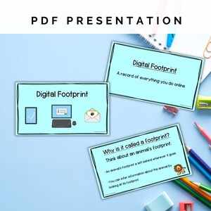 Digital Footprint | Cyber Safety Lesson & Presentation: 3rd-8th Grade ...