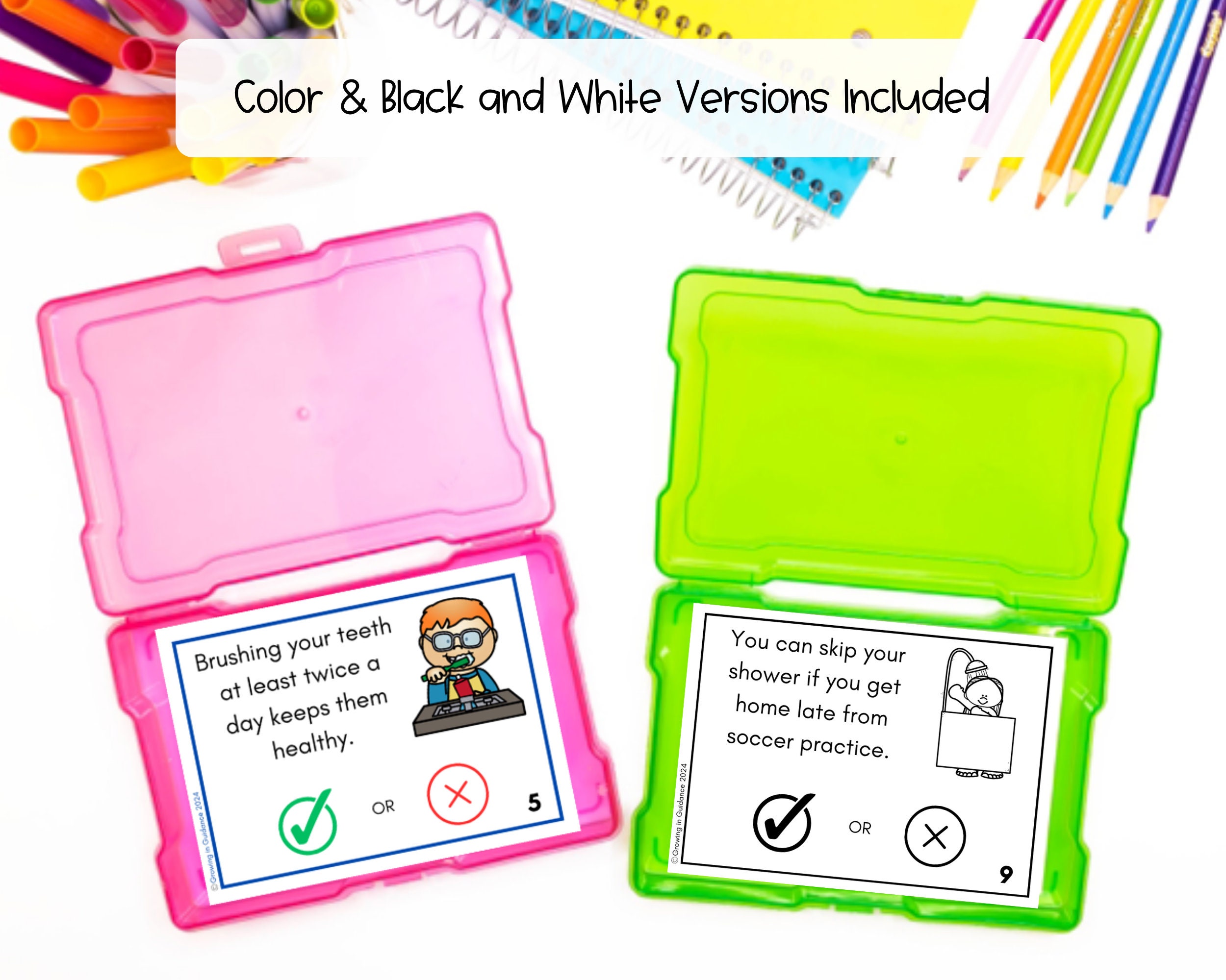 Personal Hygiene Task Cards 2nd-5th Grade | Printable & Digital ...