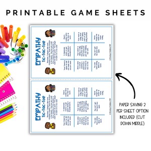 Empathy Tic-tac-toe Game 3rd-5th Grade Elementary Kindness Activity ...