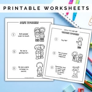 Safe and Unsafe Touches Lesson K-2nd Grade (digital Download) - Etsy