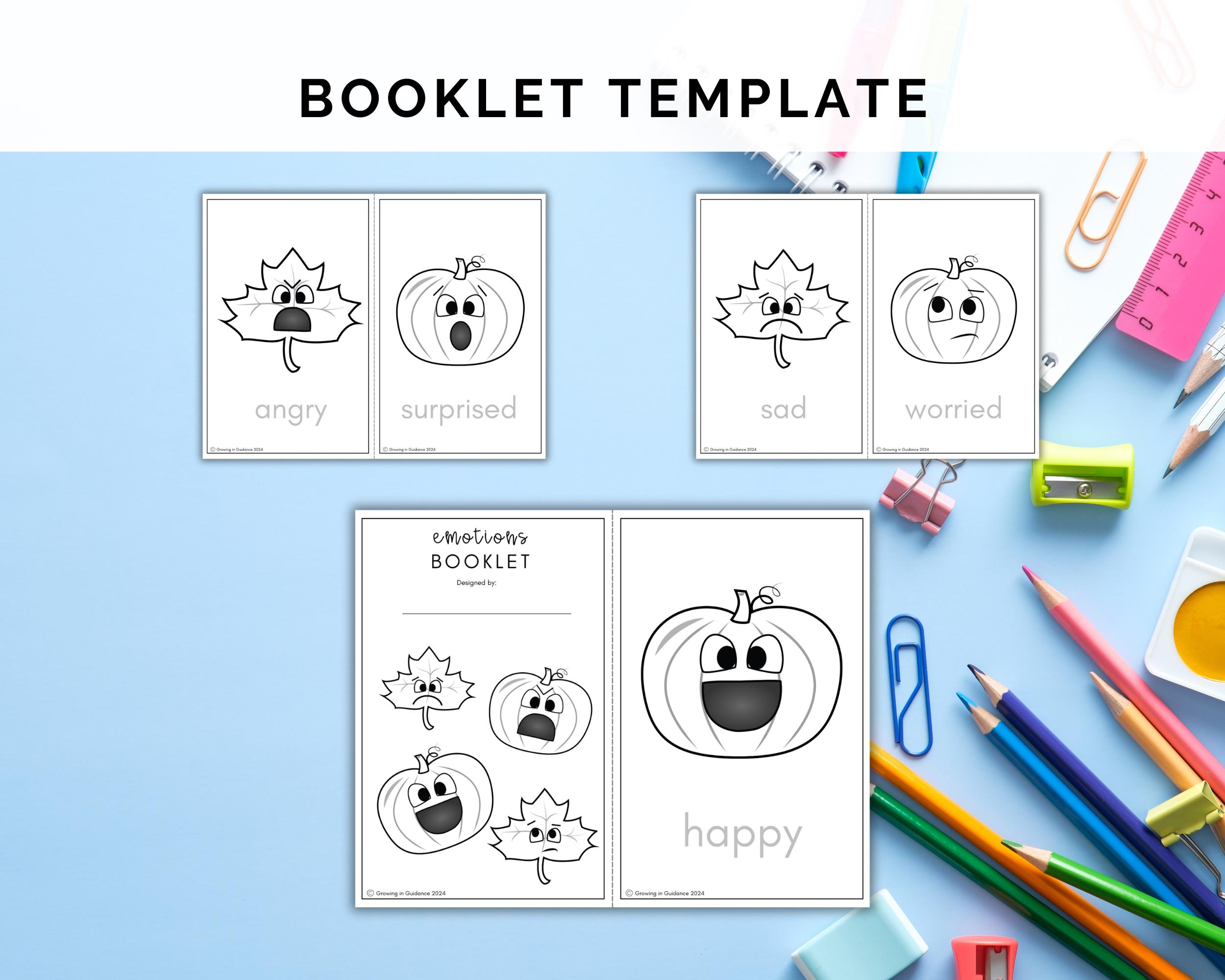 Fall Emotions Activity Sheets K-2nd | Autumn SEL School Counseling ...