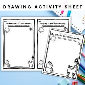 Llama Back to School Activity Pack: Prek-2nd Grade Goal Setting ...