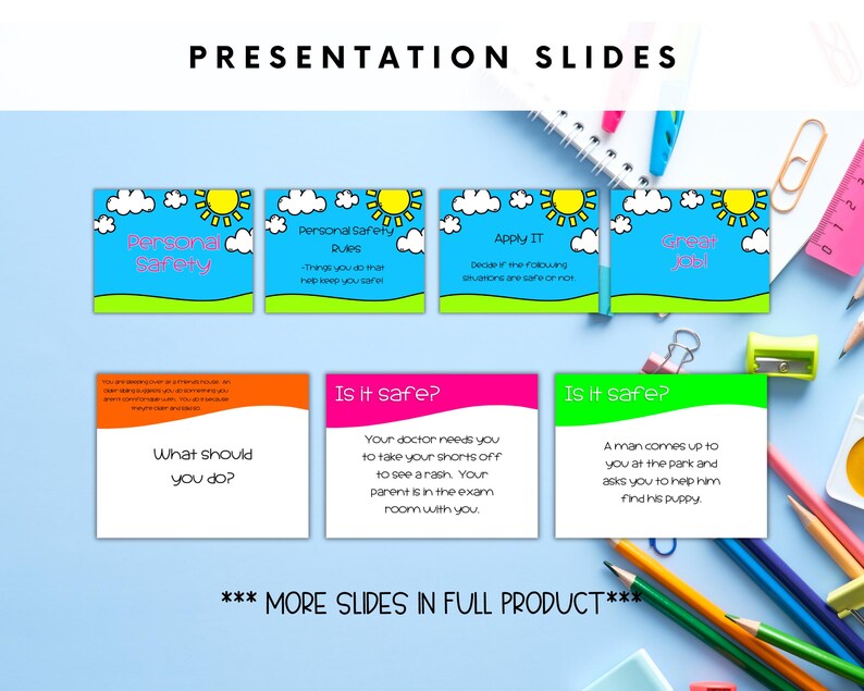 Personal Safety Lesson & Activity Bundle: 3rd-5th Grade (digital ...